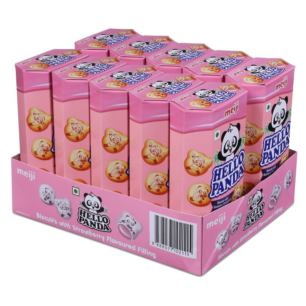 Hello Panda Strawberry | 42g x 10 – Paloma Nuts & Confectionery