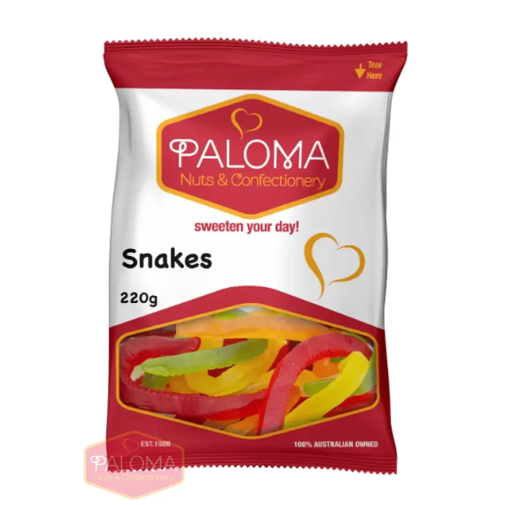 Paloma Gummy Snakes Lollies – Paloma Nuts & Confectionery